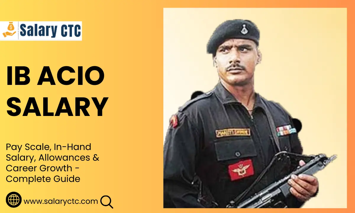 IB ACIO Salary: Pay Scale, In-Hand Salary, Allowances & Growth - Salary CTC